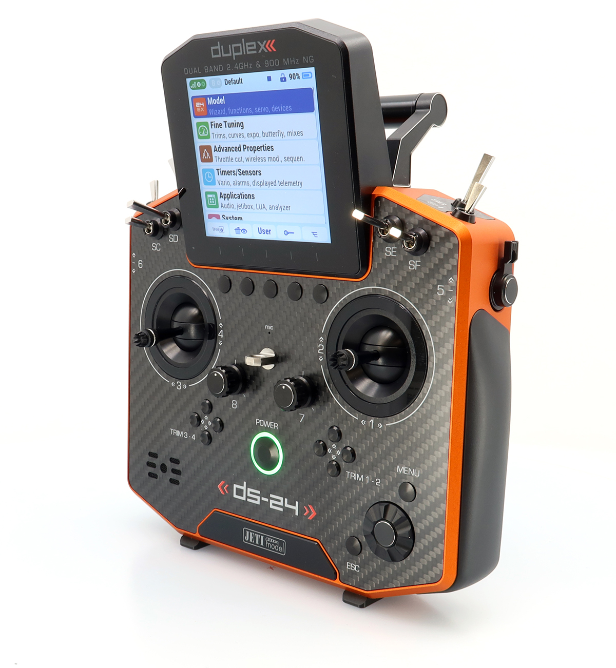 Aparatura - Jeti Model DS-24 II Carbon Line Orange 2,4GHz Duplex
