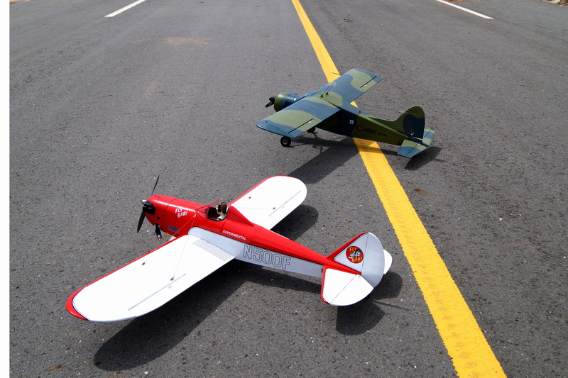 Samolot Fly Baby (klasa 50 EP-GP)(czerwony, 1,6 m rozpiętości) ARF - VQ ...